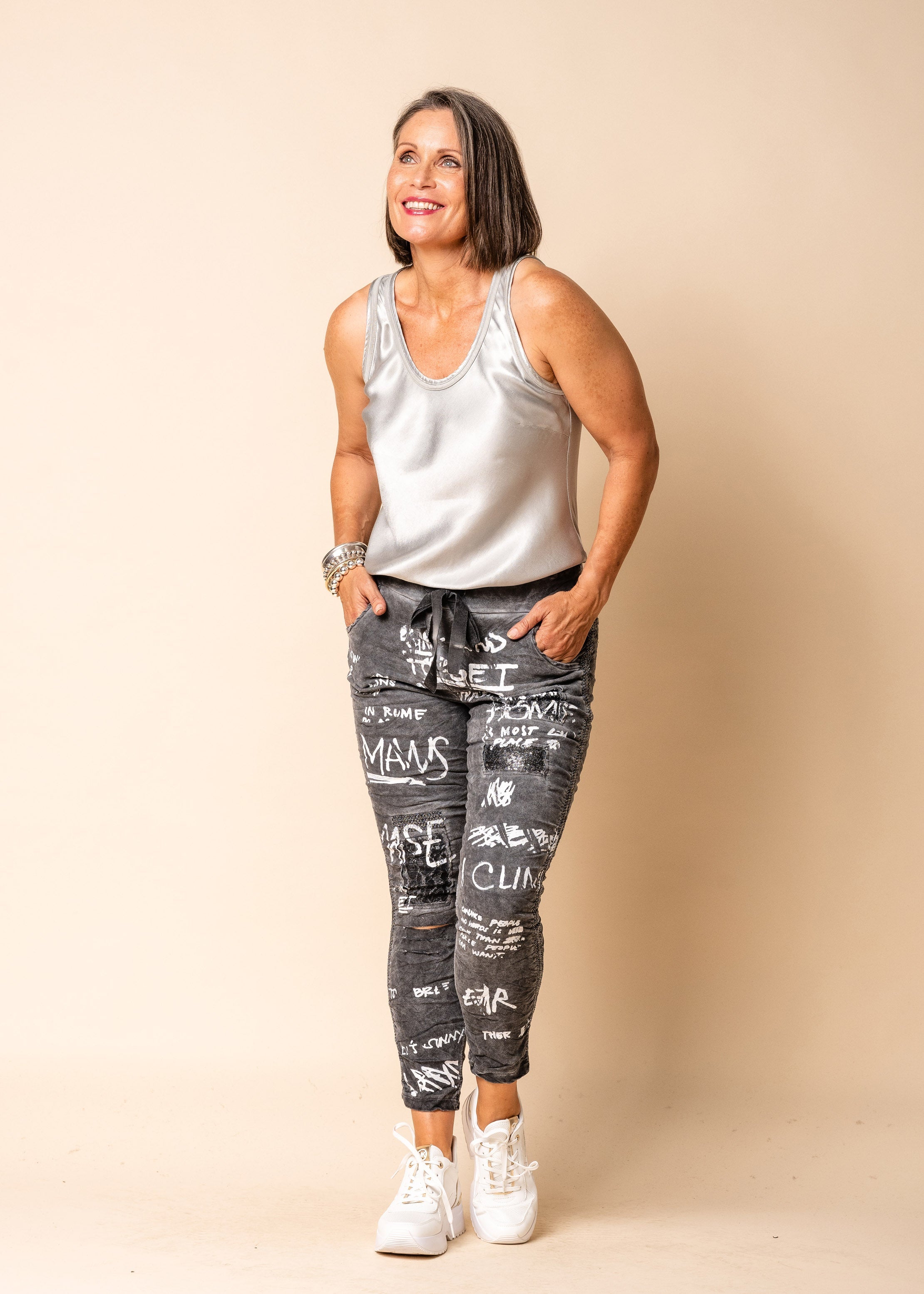 Deede Pants in Granite – Imagine Fashion