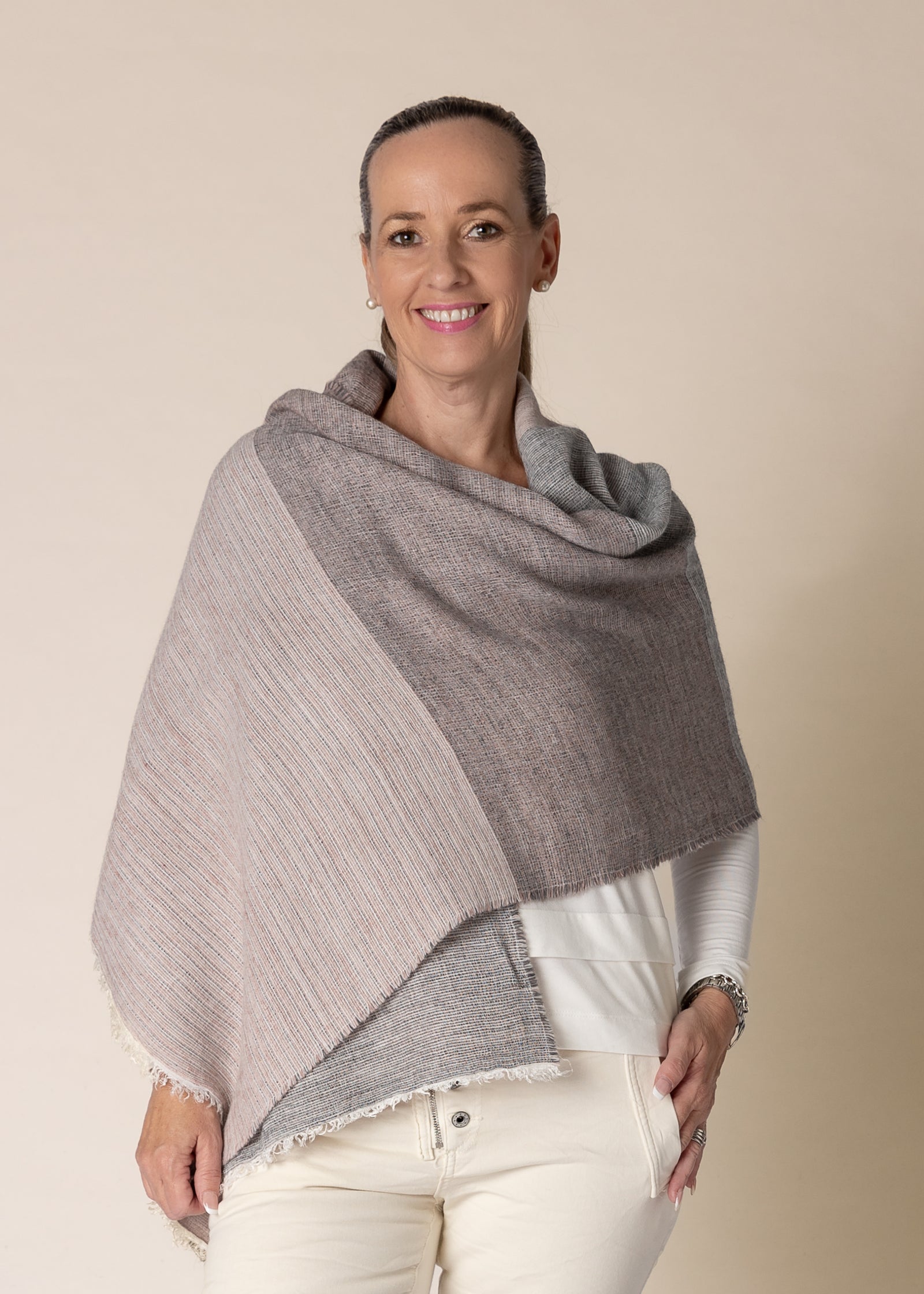 Monika Scarf in Blush - Imagine Fashion