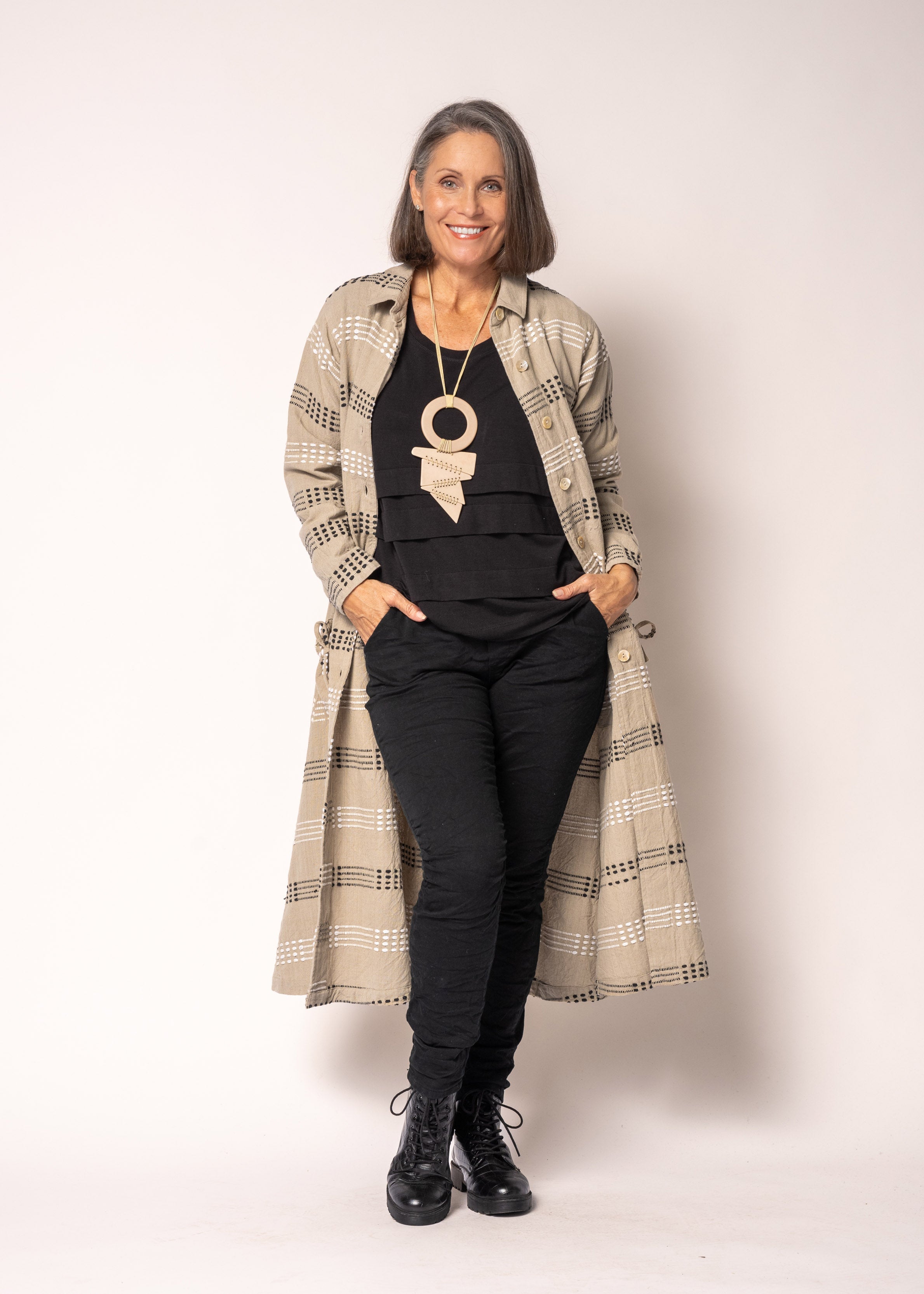 Tova Jacket in Latte - Imagine Fashion